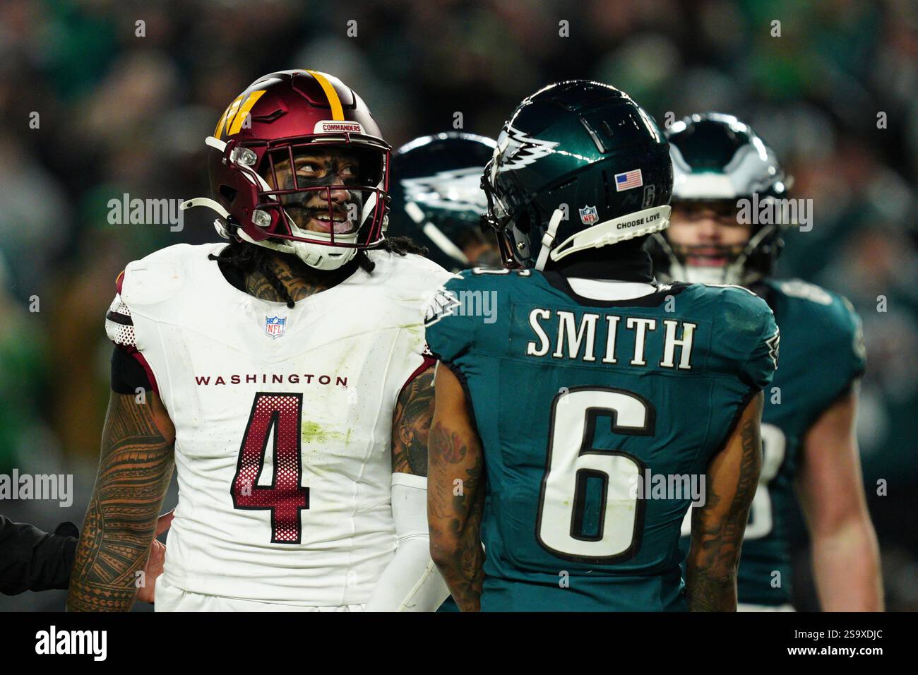Washington Commanders linebacker Frankie Luvu (4) in action during the ...