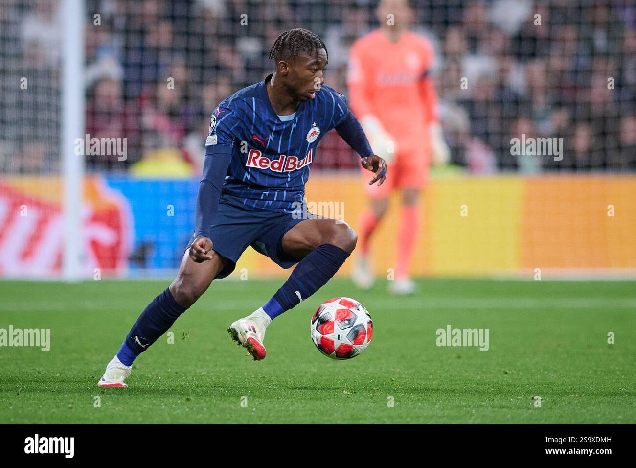 Madrid, Spain. 22nd Jan, 2025. FC Red Bull Salzburg's Nene Dorgeles ...