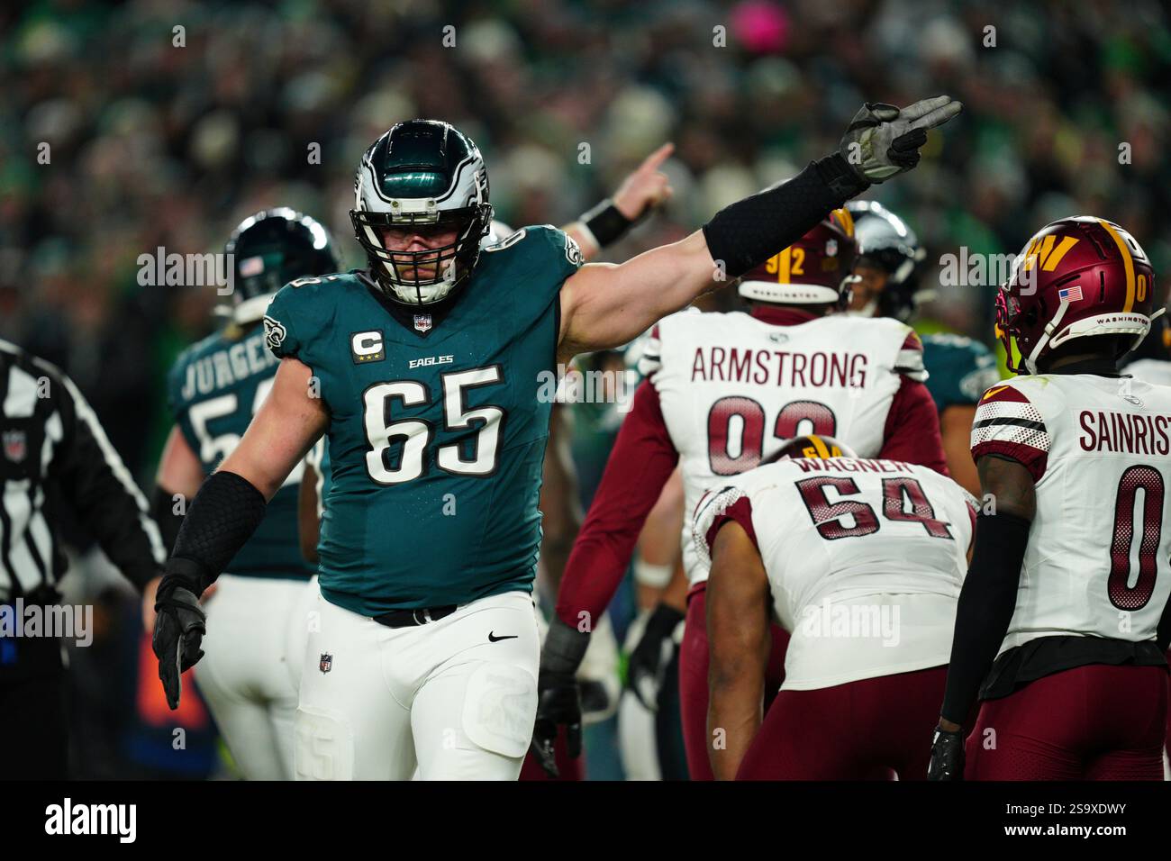Philadelphia Eagles' Lane Johnson in action during the NFC Championship ...