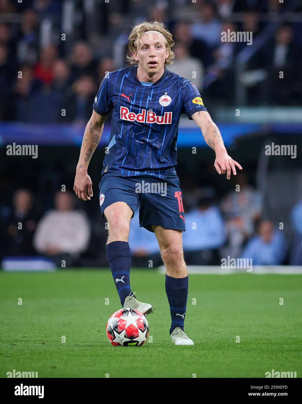 Madrid, Spain. 22nd Jan, 2025. FC Red Bull Salzburg's Mads Bidstrup ...