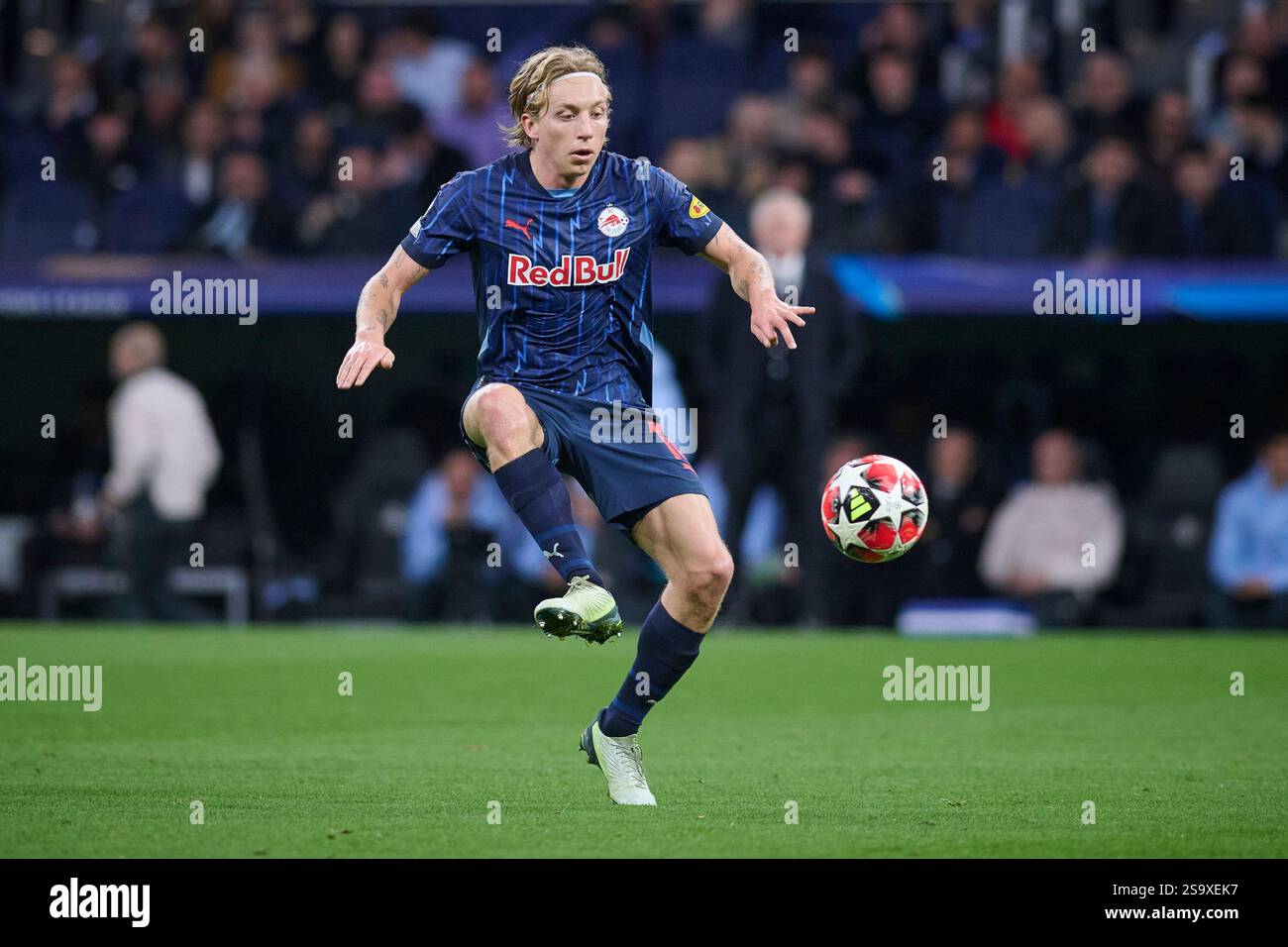 Madrid, Spain. 22nd Jan, 2025. FC Red Bull Salzburg's Mads Bidstrup during Champions League 2024 ...