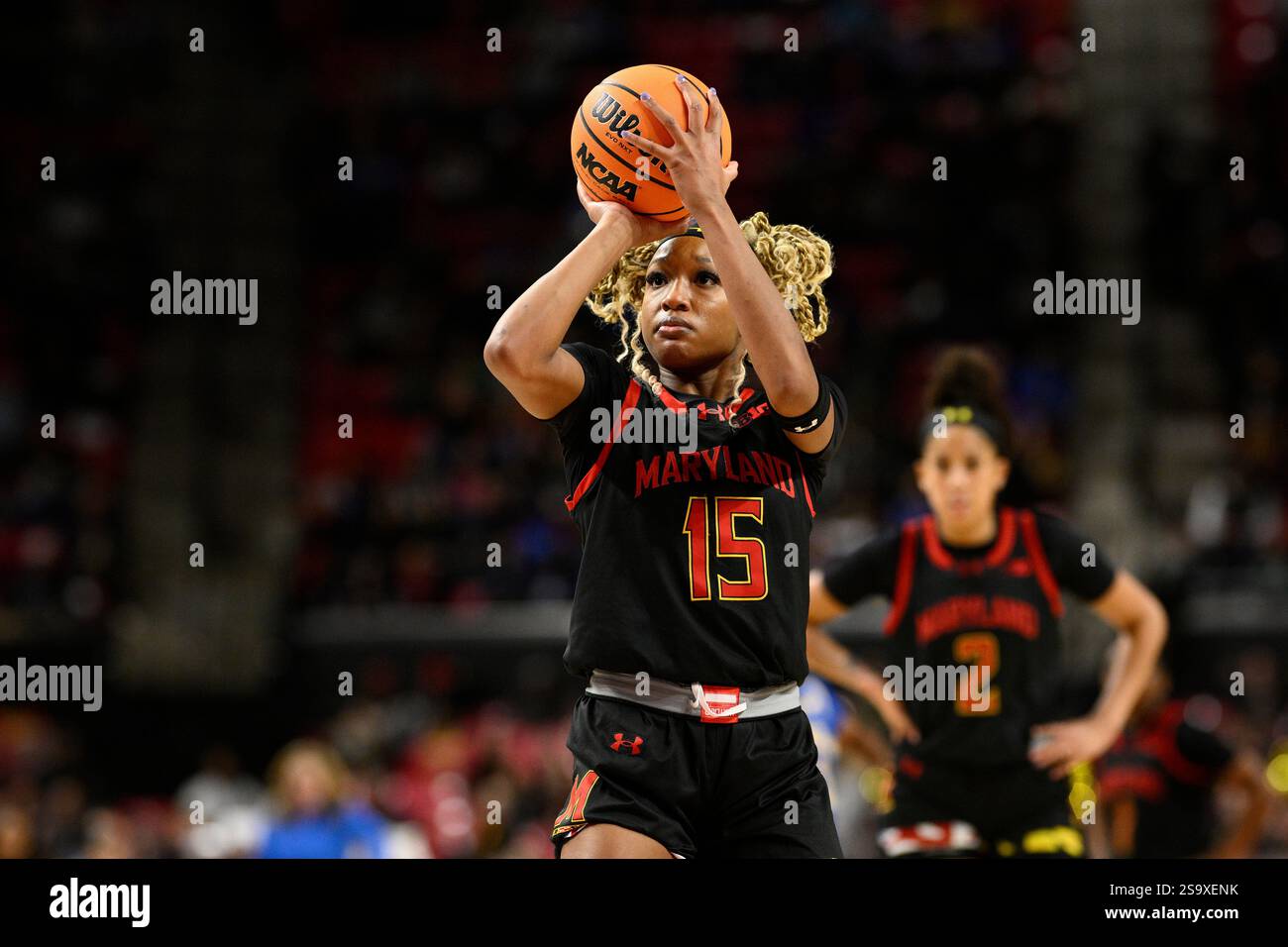 Maryland forward Christina Dalce (15) in action during the second half ...