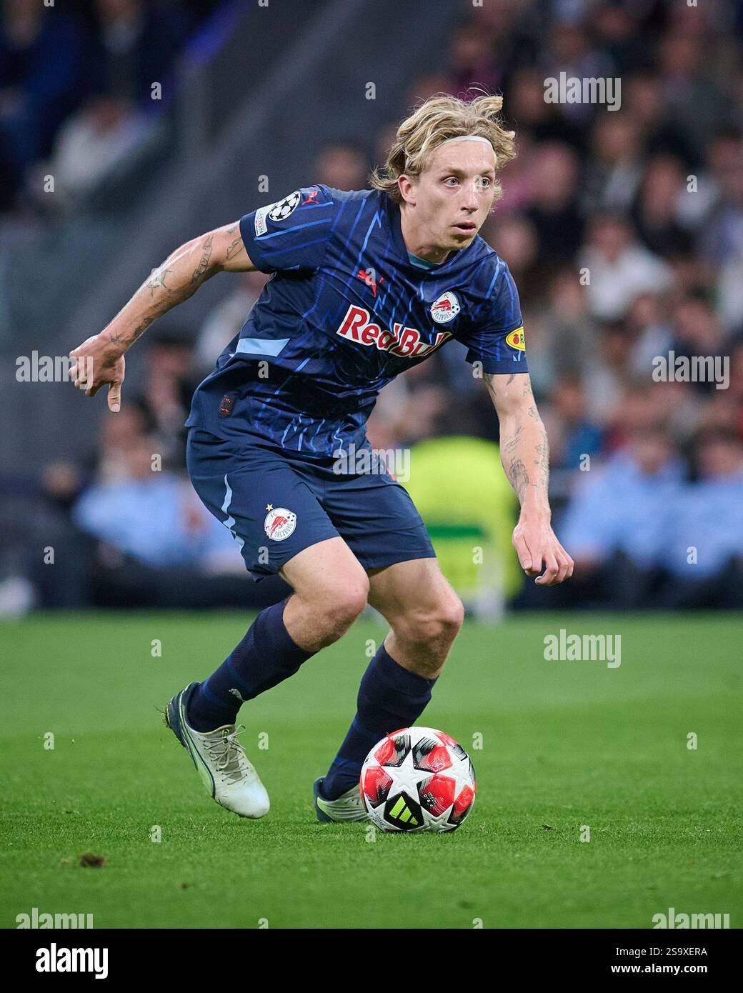 Madrid, Spain. 22nd Jan, 2025. FC Red Bull Salzburg's Mads Bidstrup during Champions League 2024 ...