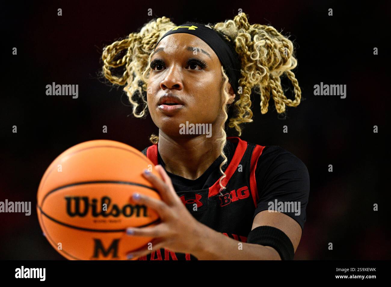 Maryland forward Christina Dalce (15) in action during the second half ...