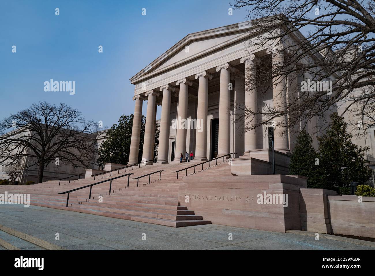Washington, D.C., U.S.A. - June. 5, 2025: Visitors exit on the steps at ...
