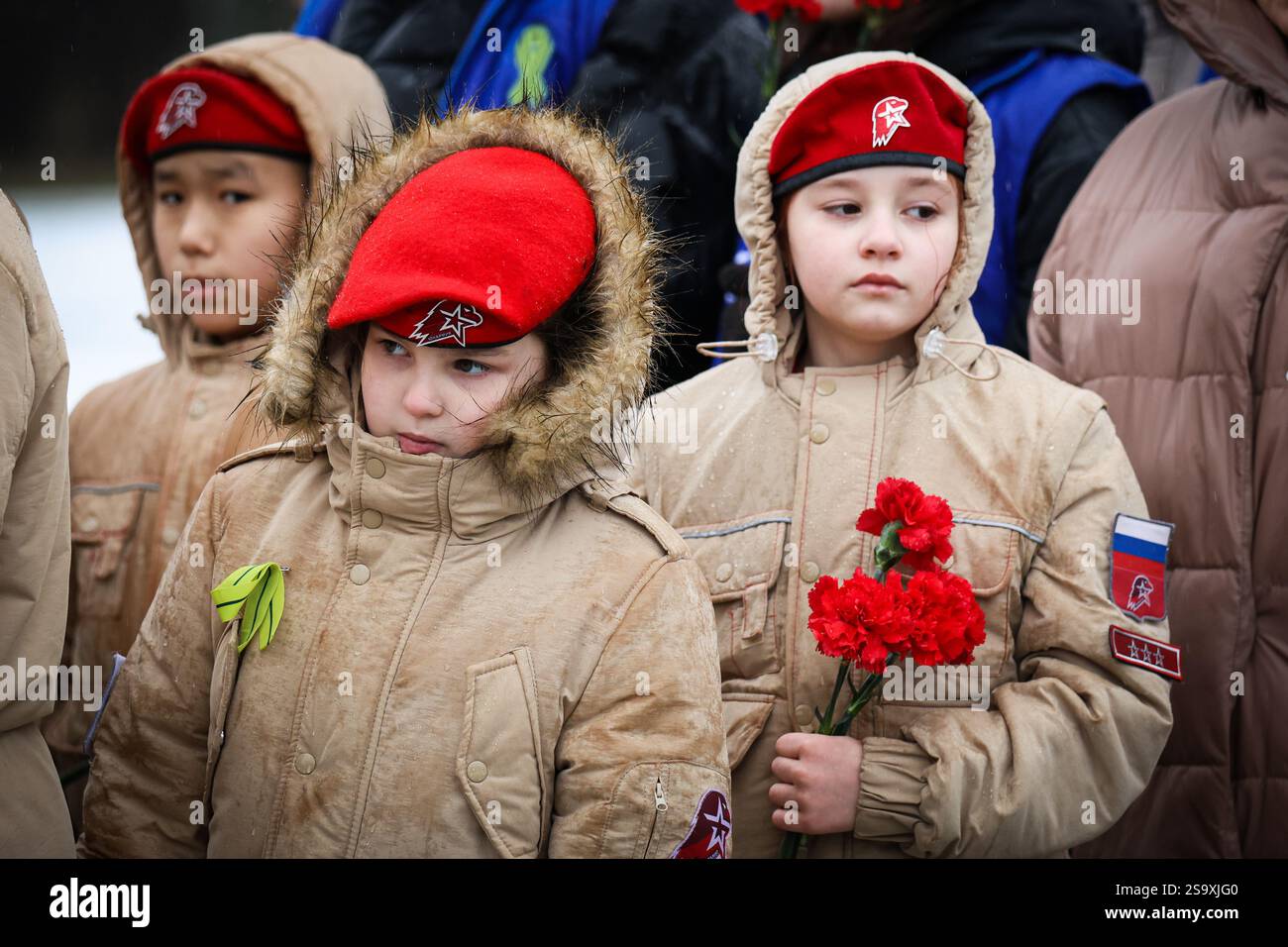 St. Petersburg, Russia. 27th Jan, 2025. Children, participants of the ...
