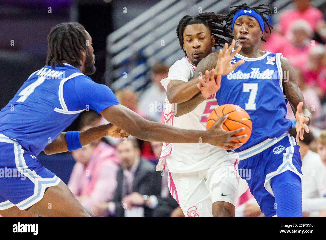 Omaha, NE. U.S. 25th Jan, 2025. - Creighton Bluejays guard Jamiya Neal ...