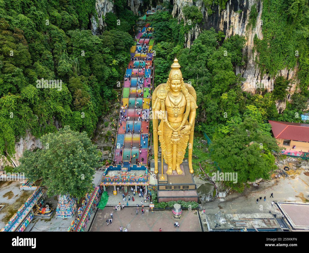 Aerial view batu caves in hi-res stock photography and images - Alamy