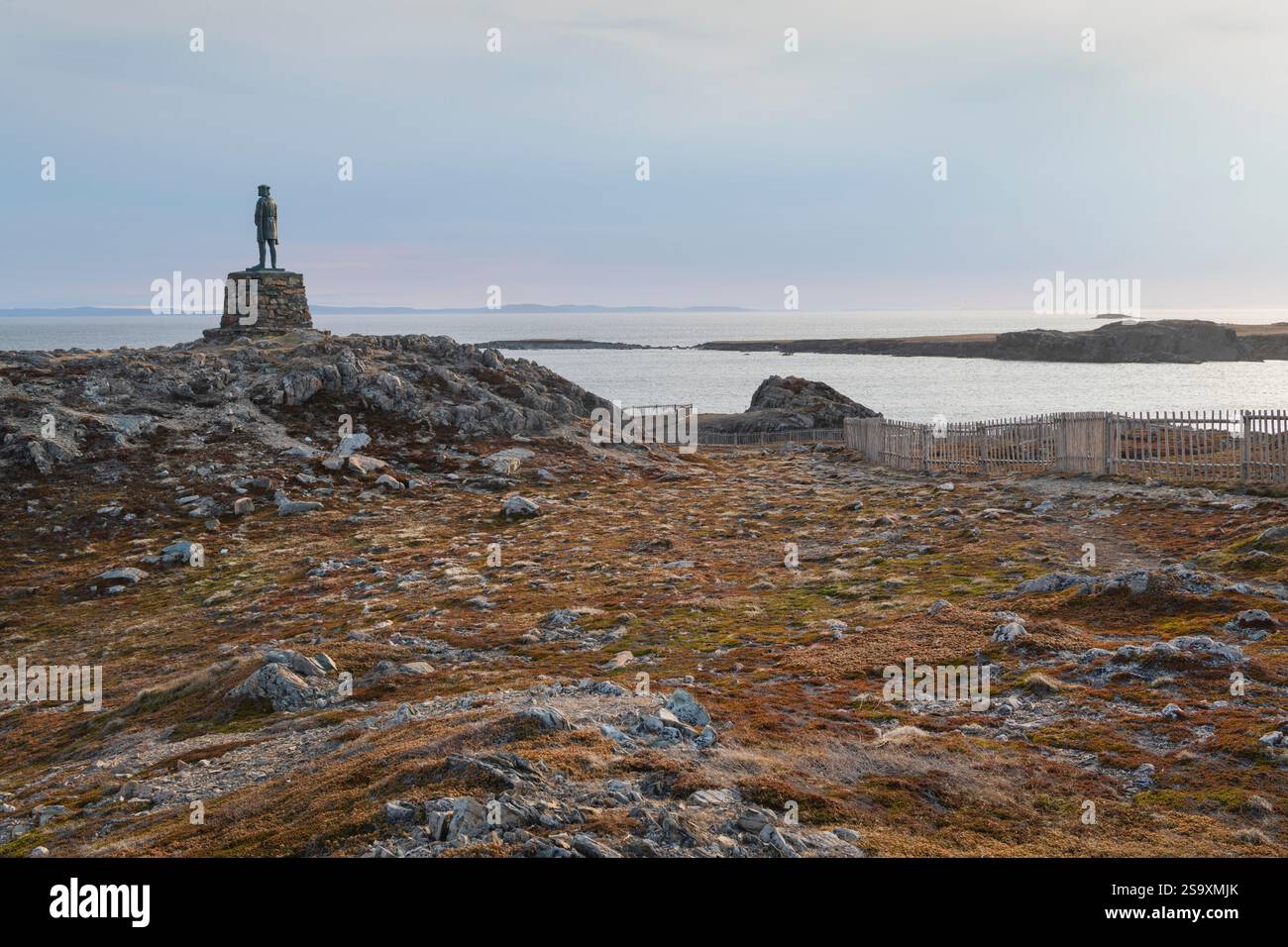 Statue and monument marking John Cabot's landfall in 1497 on the ...