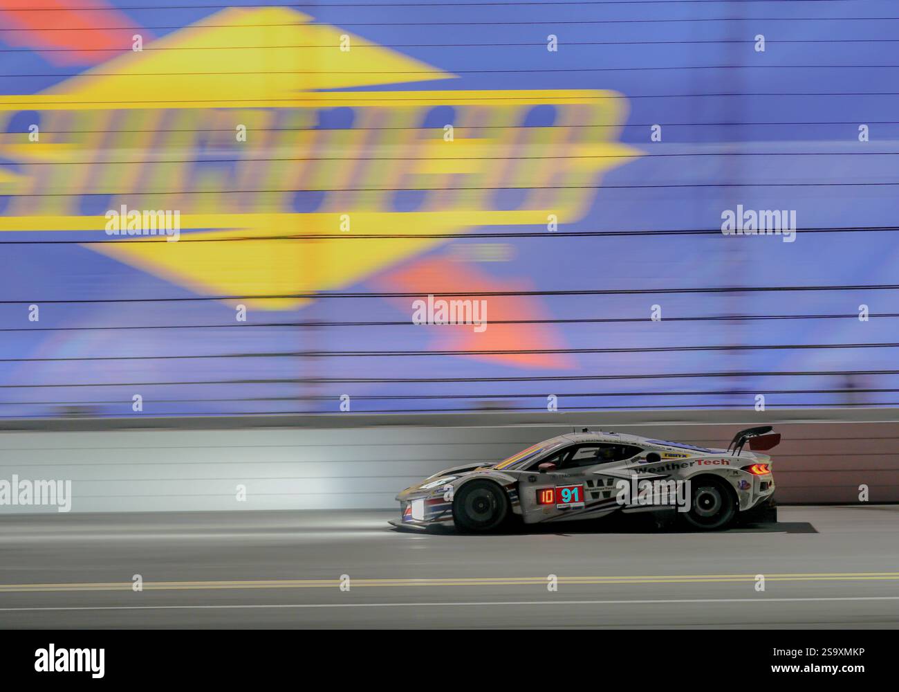 DAYTONA BEACH, FL - JANUARY 26: (91) GTD Pro Driver Ben Keating, Connor ...