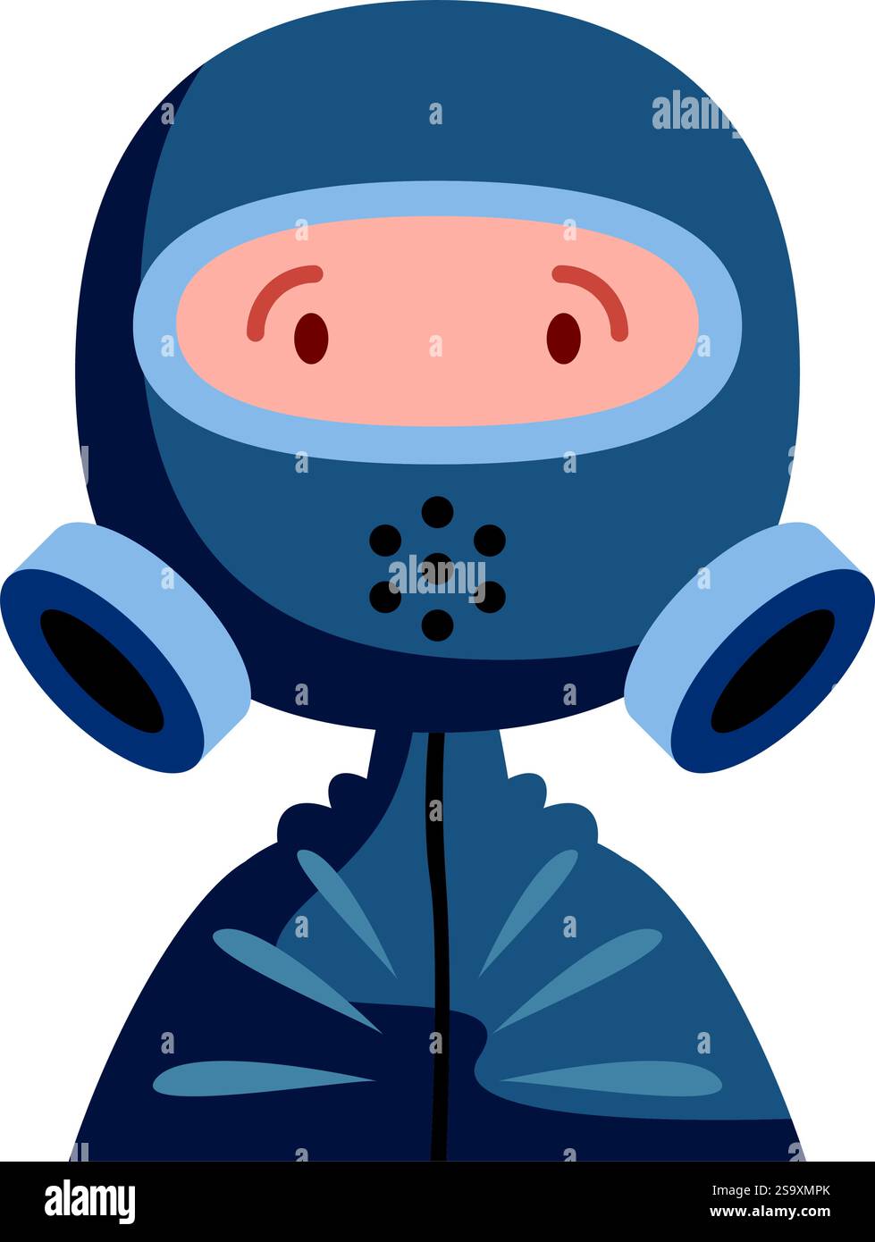Blue safety suit Stock Vector Image & Art - Alamy