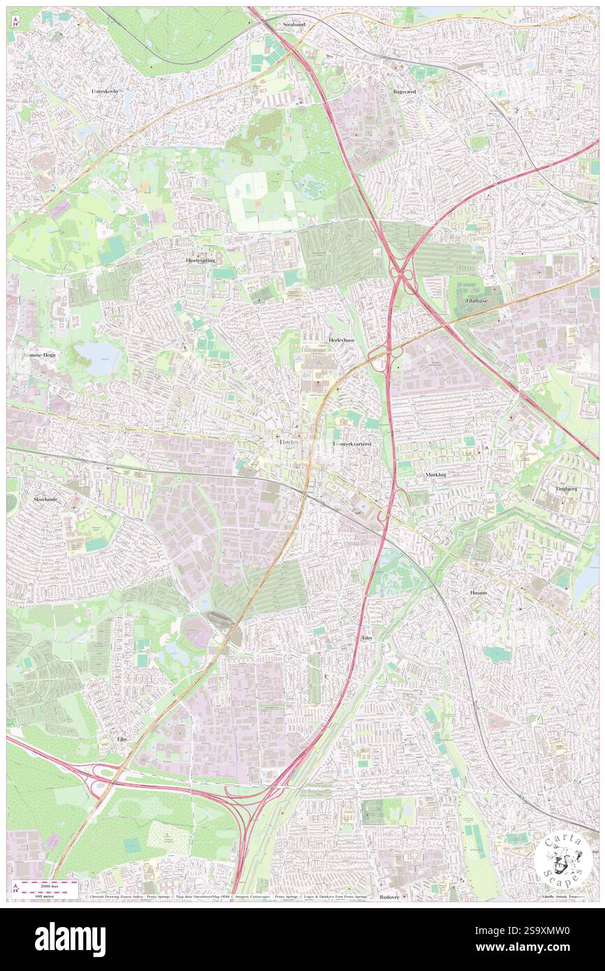 Herlev map hi-res stock photography and images - Alamy