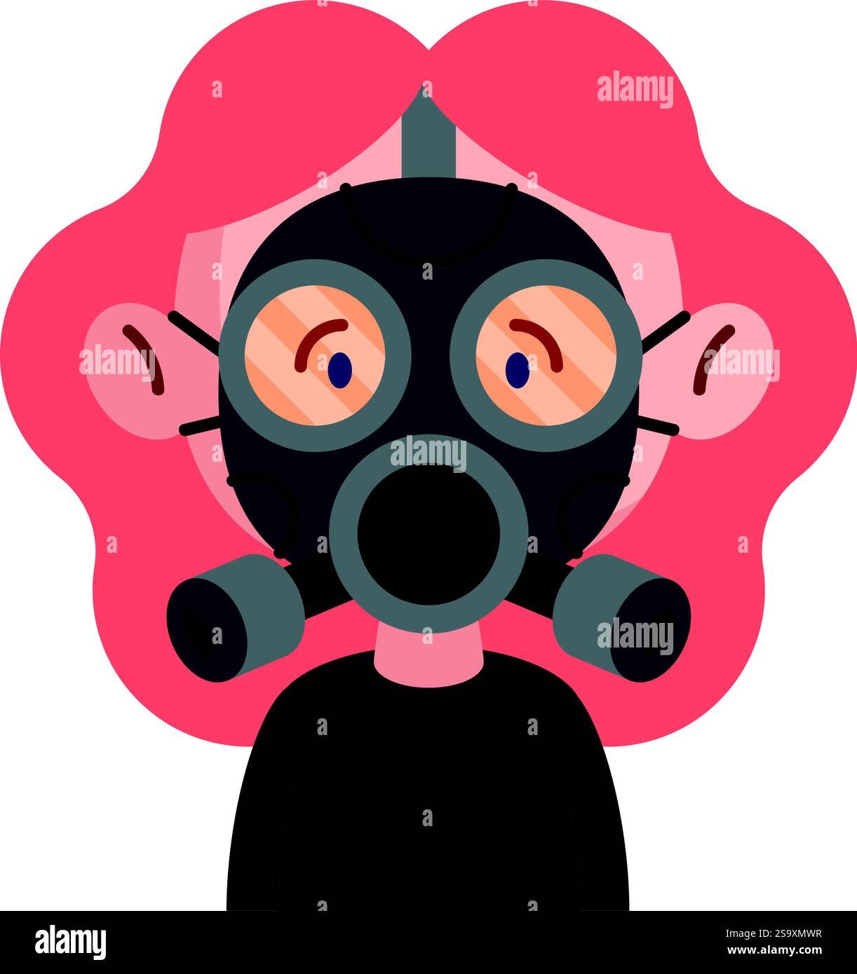 Child gas mask Stock Vector Image & Art - Alamy