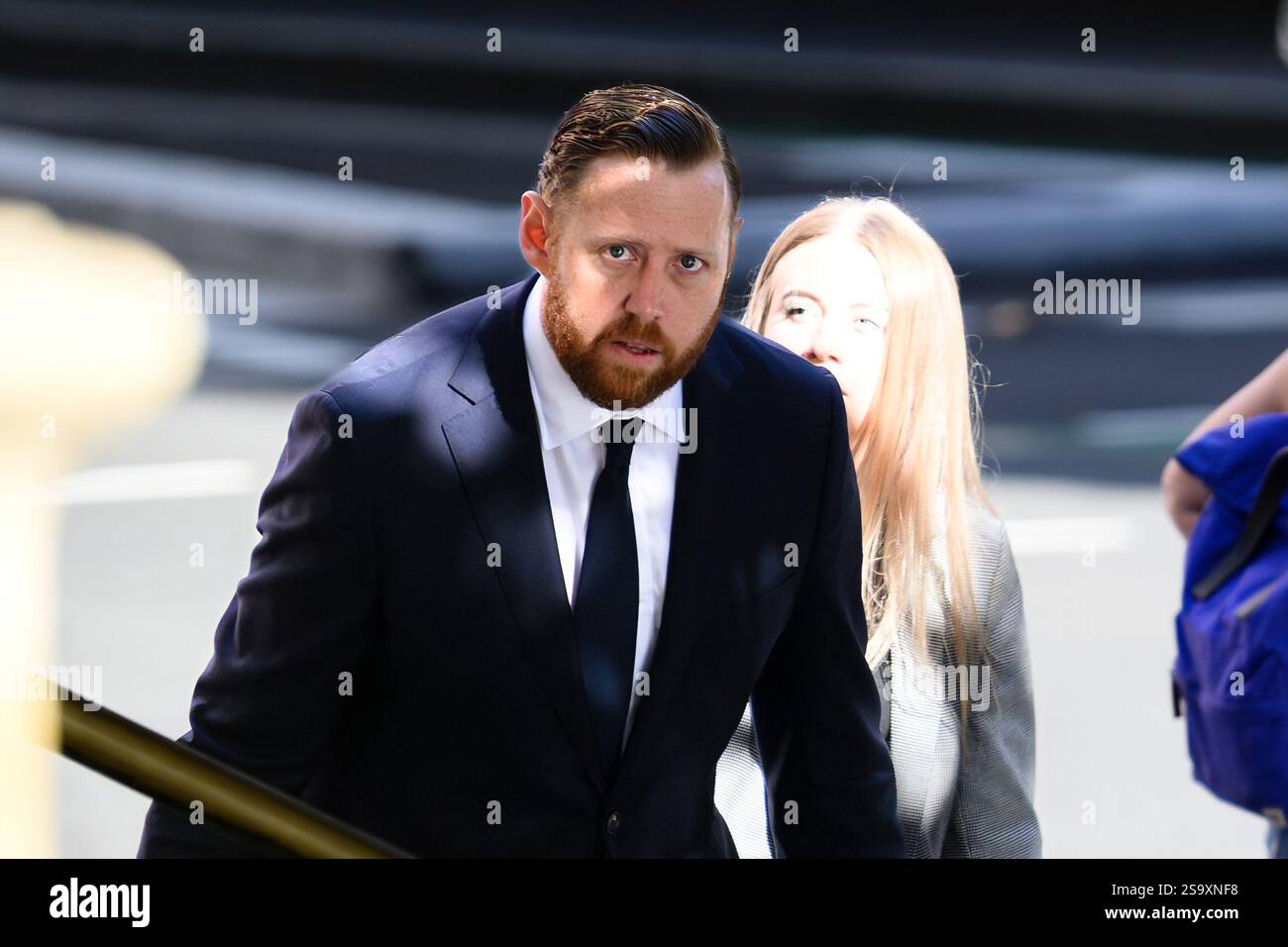 Sydney, Australia. 28th Jan, 2025. David Ancans walks in to the Downing ...