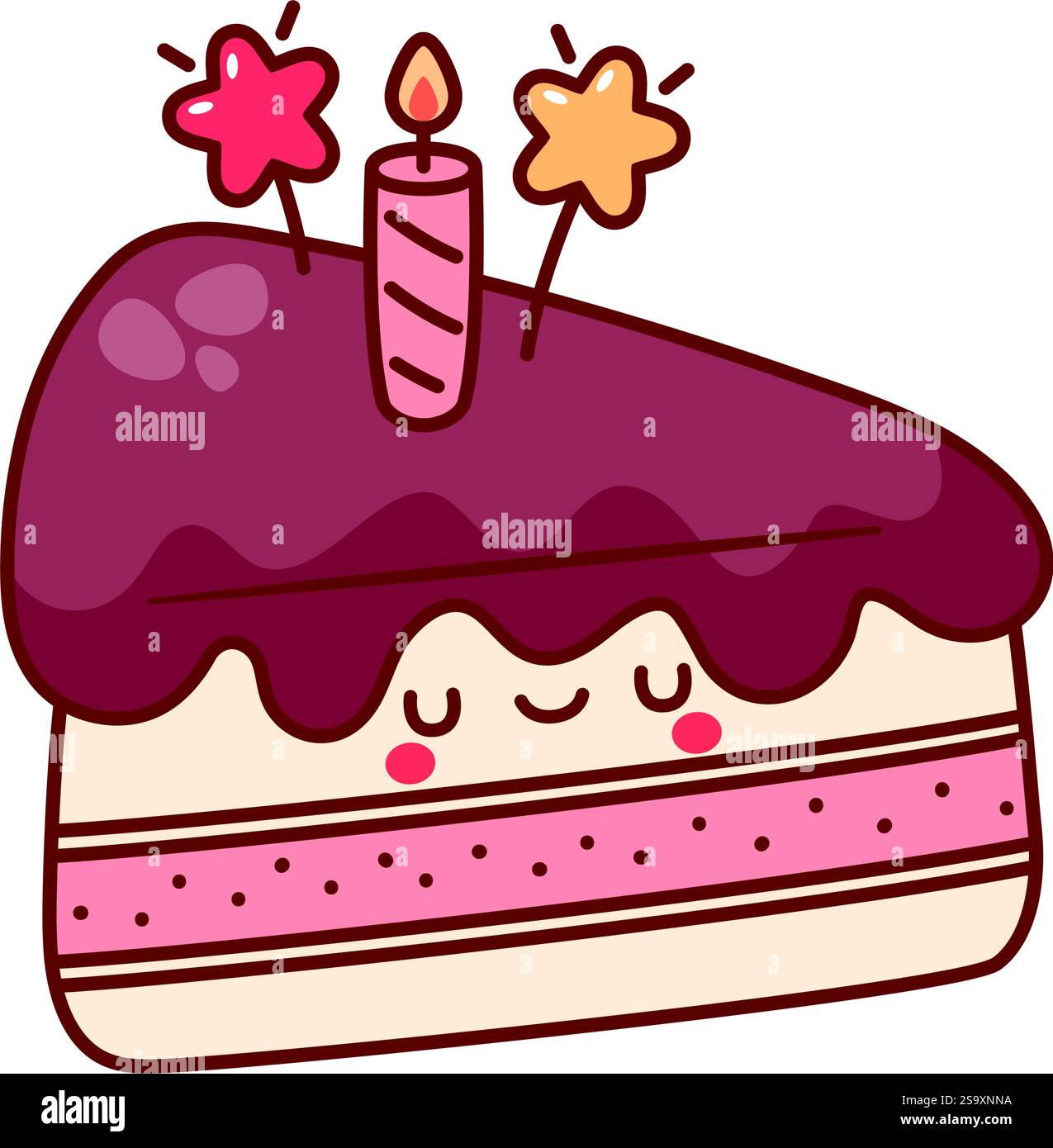 Chocolate Drip Cake Illustration Stock Vector Image & Art - Alamy
