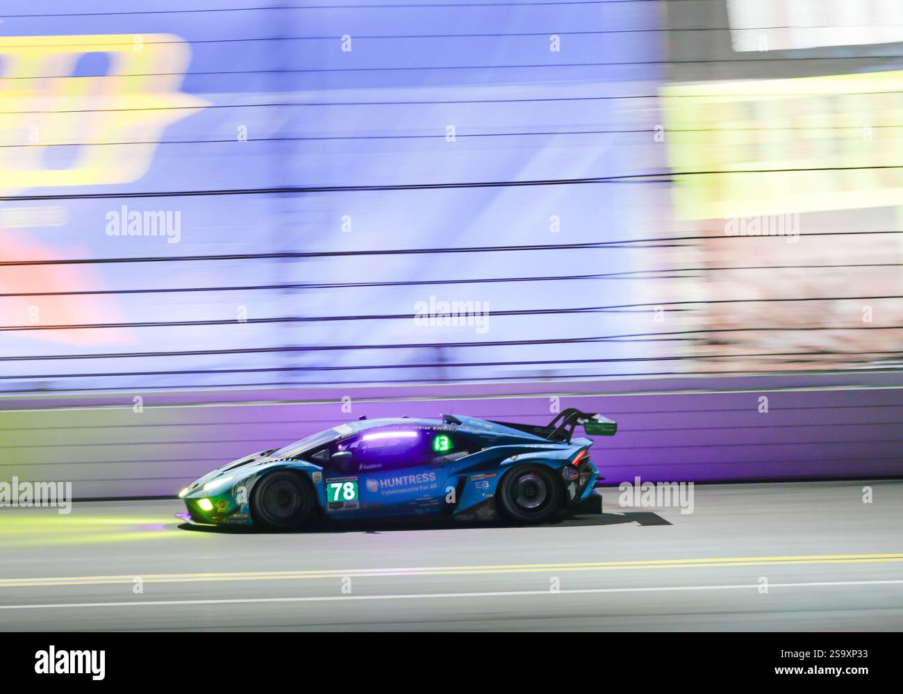 DAYTONA BEACH, FL - JANUARY 26: (78) GTD Driver Misha Goikhberg, Mario ...