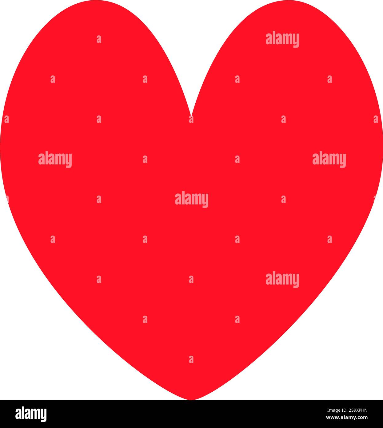 Solid Red Heart Illustration Stock Vector Image & Art - Alamy