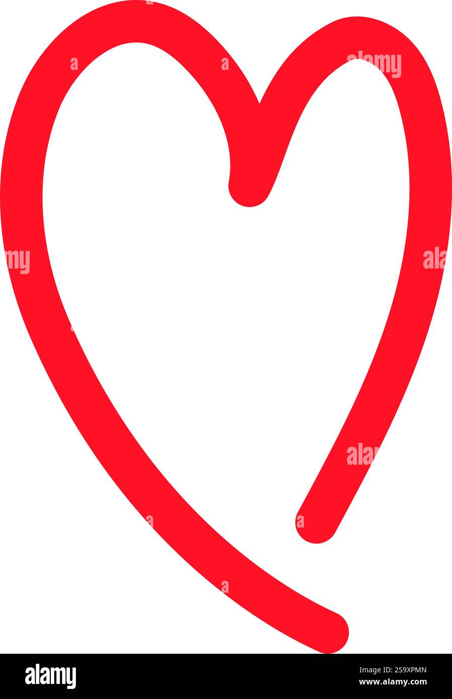 Curved heart icon Stock Vector Image & Art - Alamy