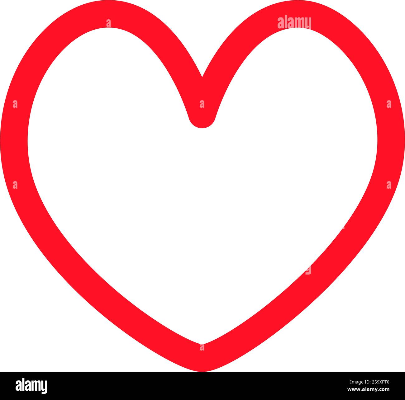 Large bold heart Stock Vector Image & Art - Alamy