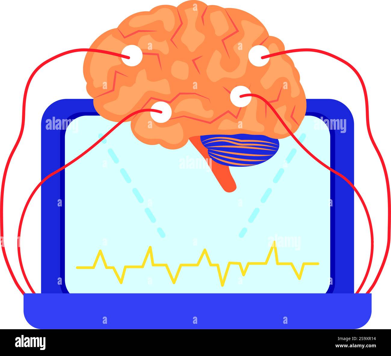 Brain monitoring with medical devices Stock Vector Image & Art - Alamy
