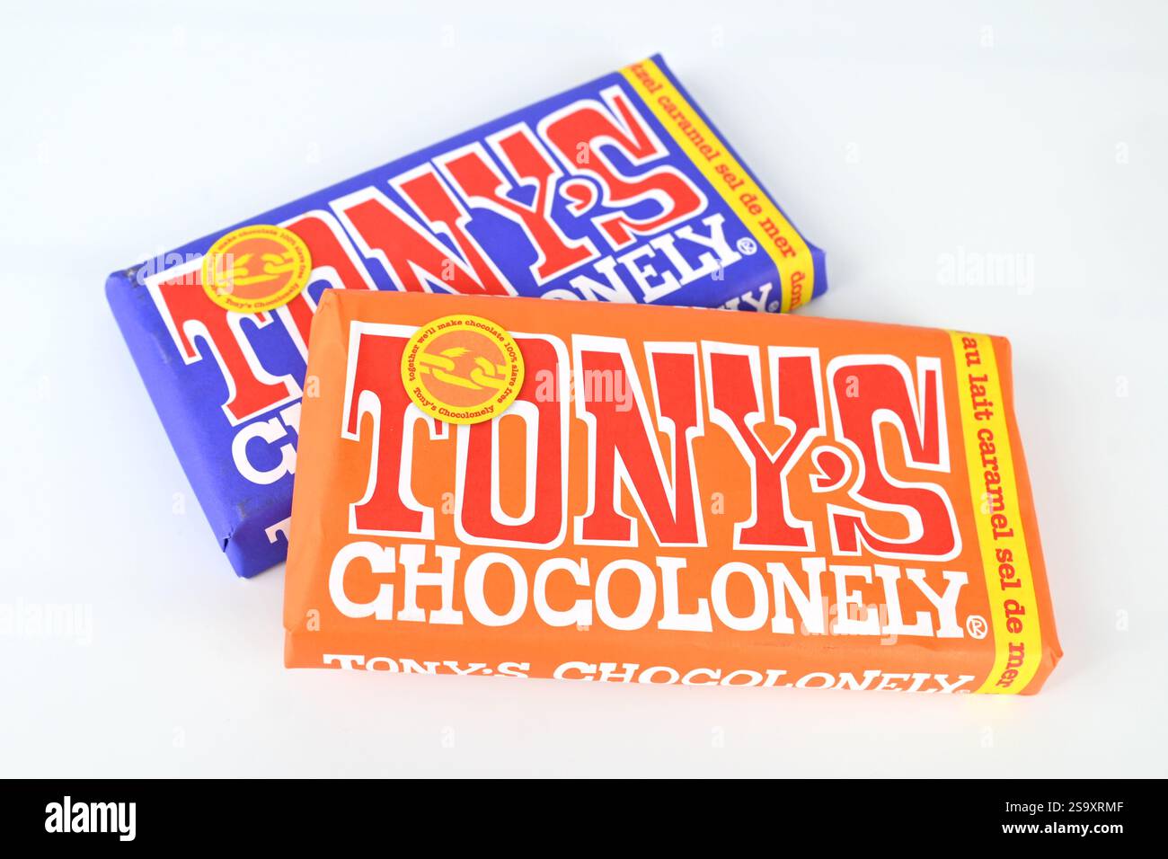 Tony's Chocolonely chocolate bars – Wales, UK – 28 October 2024 Stock ...
