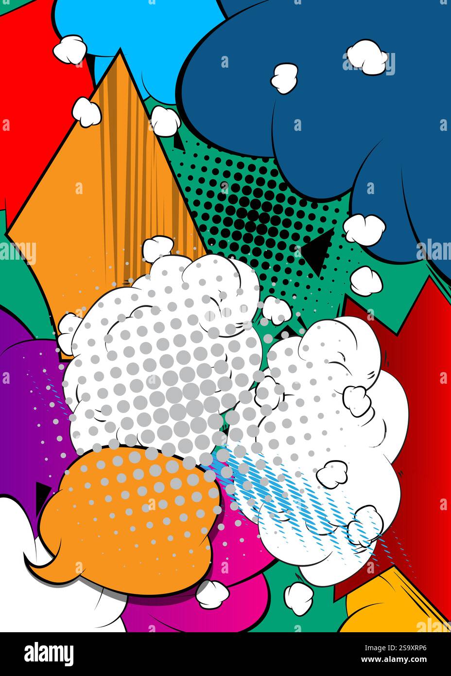 Cartoon Background, comic book Entertainment backdrop. Retro vector ...