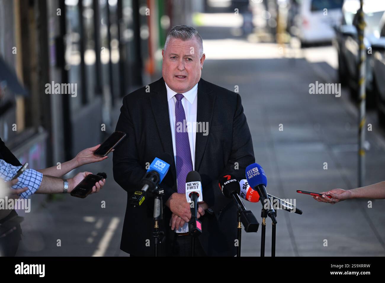 Melbourne, Australia. 28th Jan, 2025. Victoria Police Detective ...
