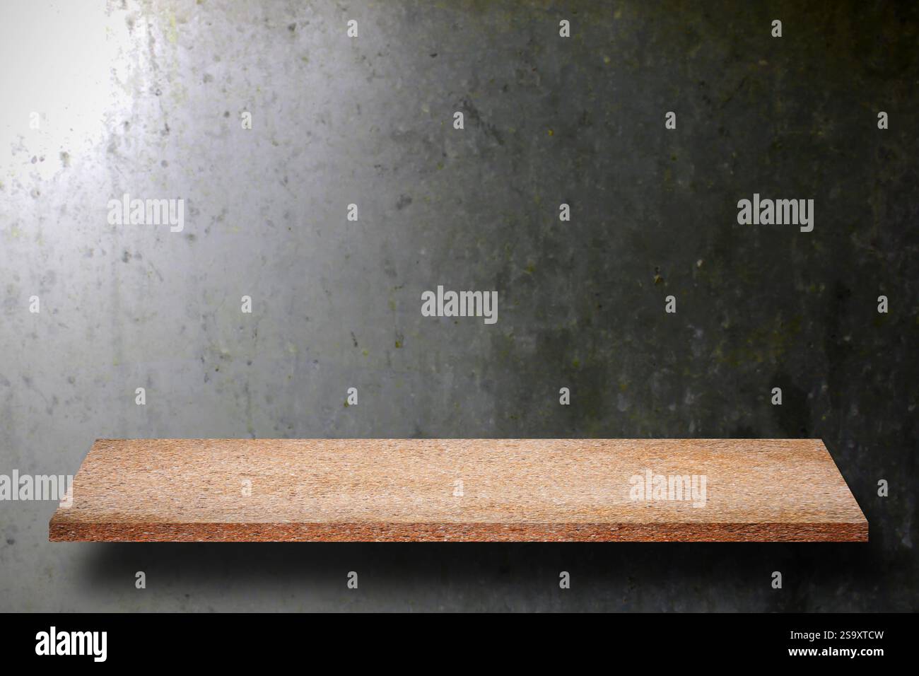 Empty top of natural stone shelves and stone wall background. For ...