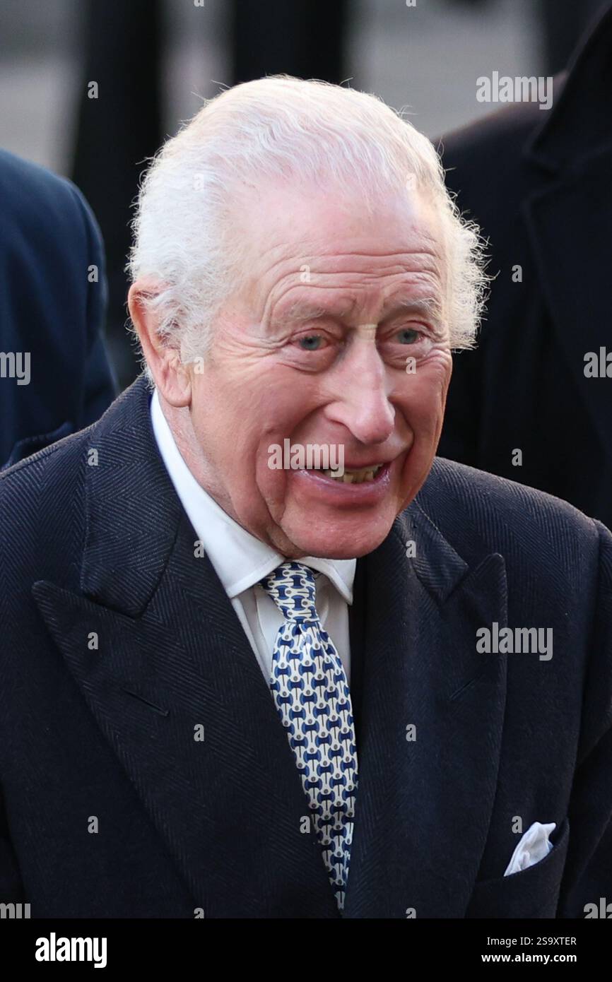 Krakow, Poland. 27th Jan, 2025. King Charles III s' visit to the Jewish ...