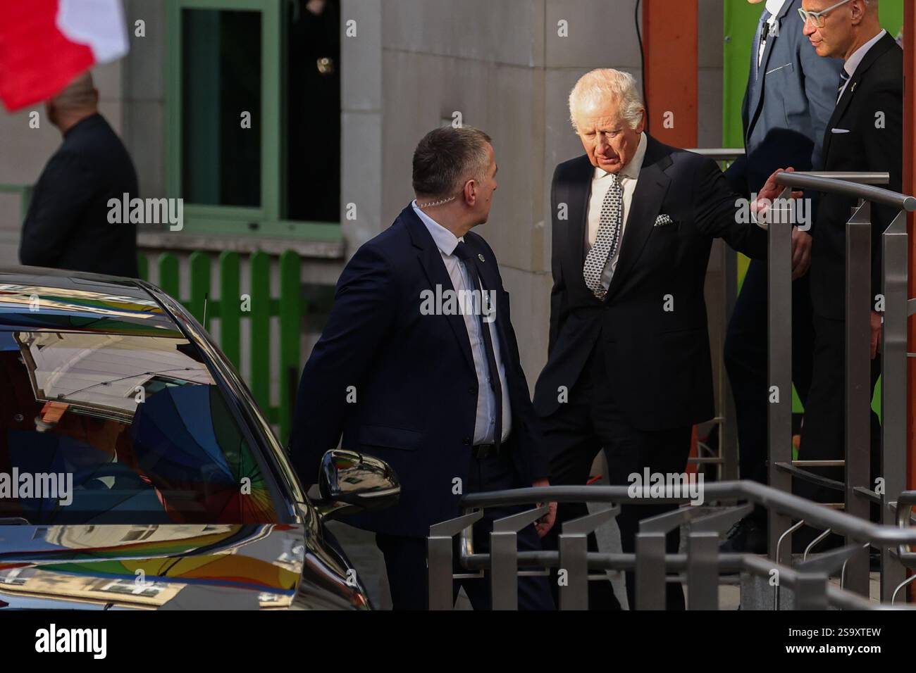 Krakow, Poland. 27th Jan, 2025. King Charles III s' visit to the Jewish ...