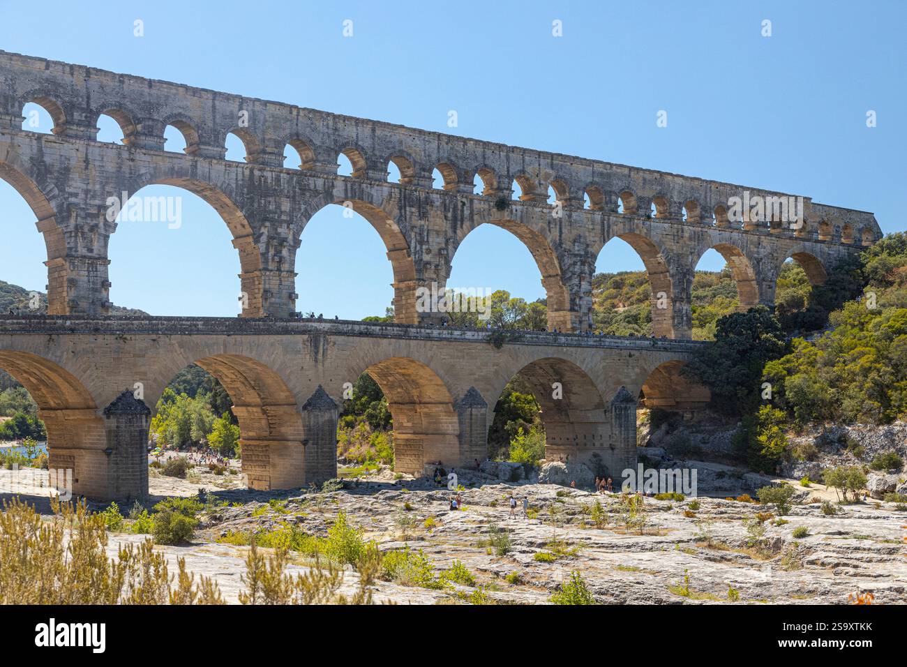 Aqueduct built by the romans in first century A.D. to carry water 31 ...