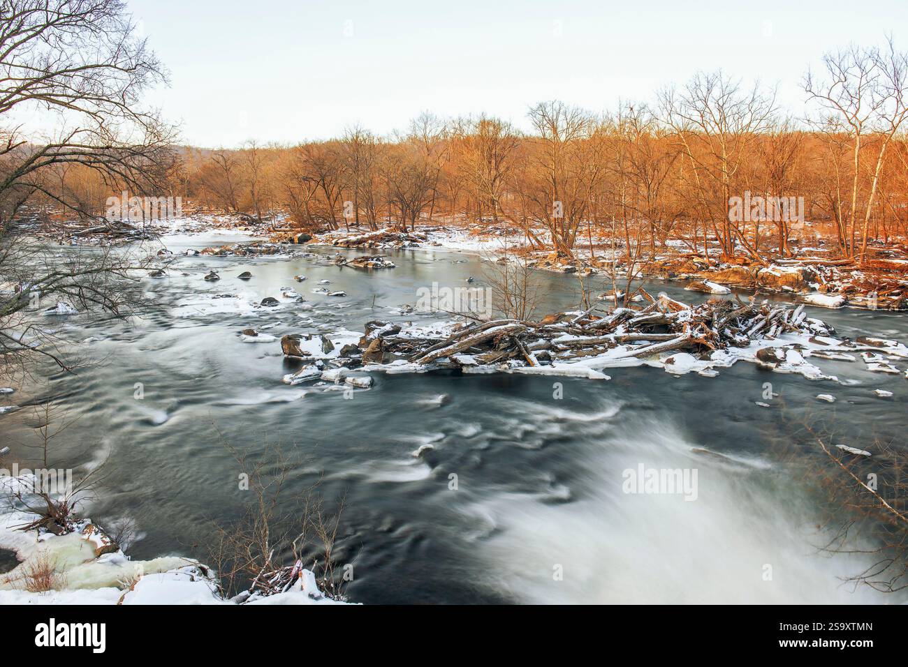 The Potomac River, looking downstream from the Observation Deck for ...