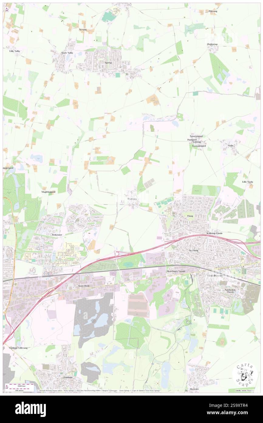 Hoje taastrup map hi-res stock photography and images - Alamy