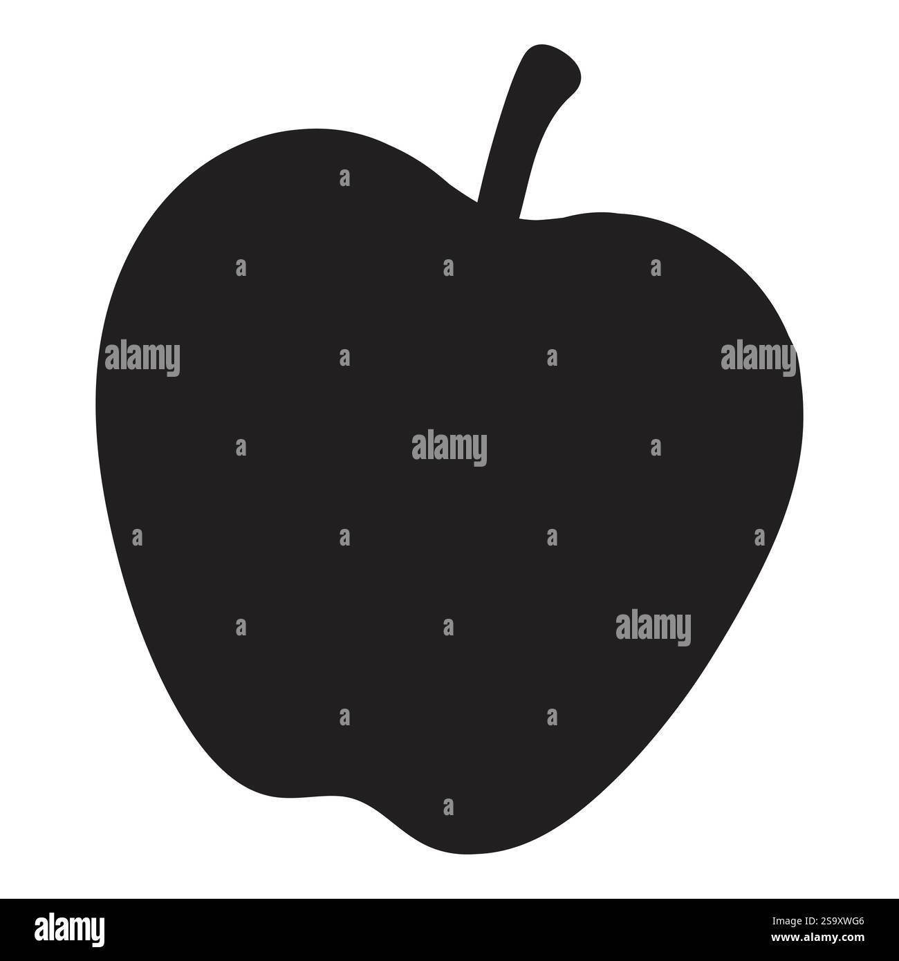 Minimalistic Black Apple Silhouette Design Stock Vector Image & Art - Alamy