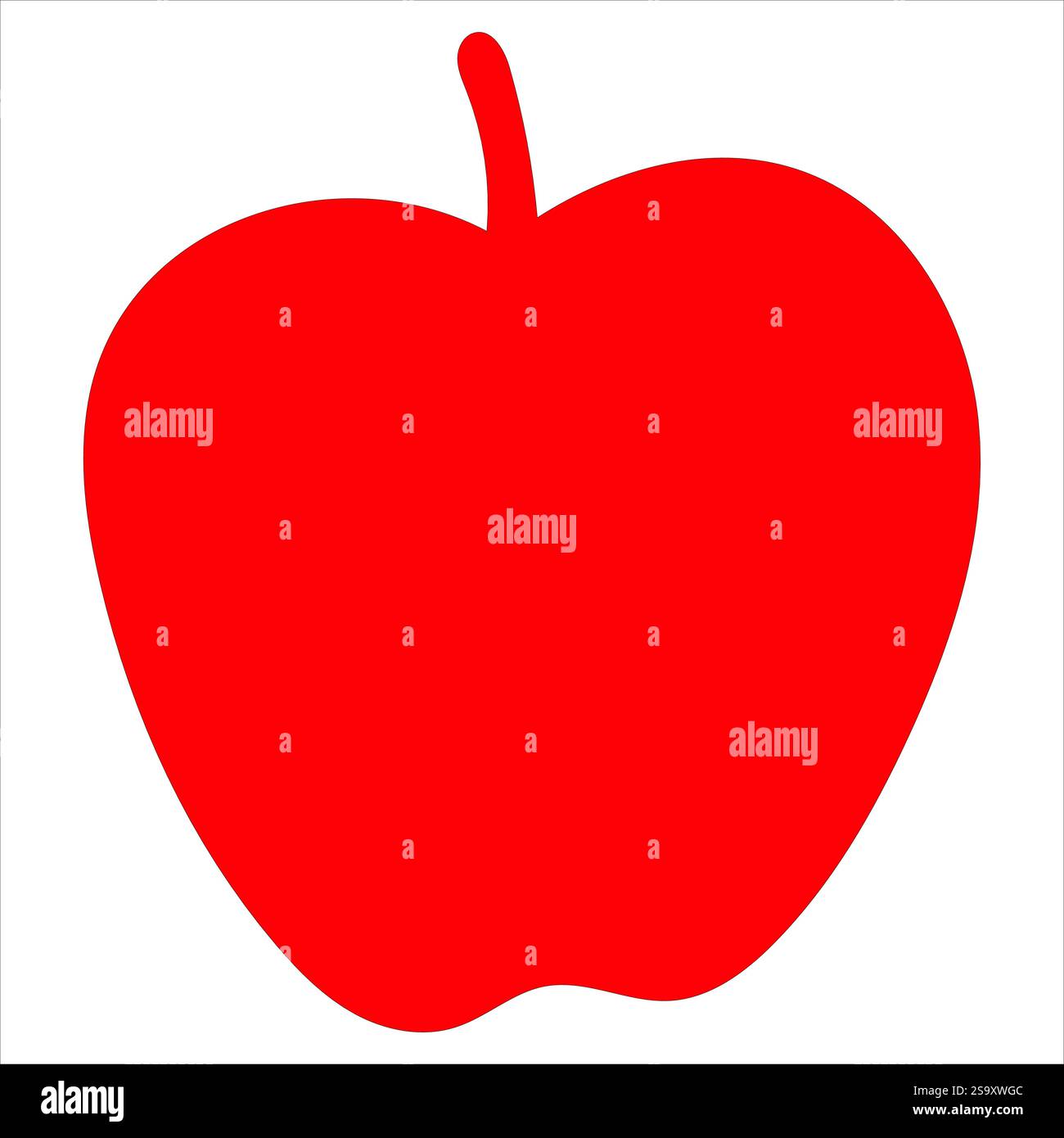 Solid Red Apple Vector Icon Stock Vector Image & Art - Alamy