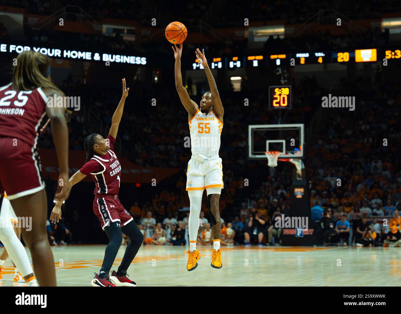 January 27, 2025: Talaysia Cooper (55) of the Tennessee Lady Vols ...
