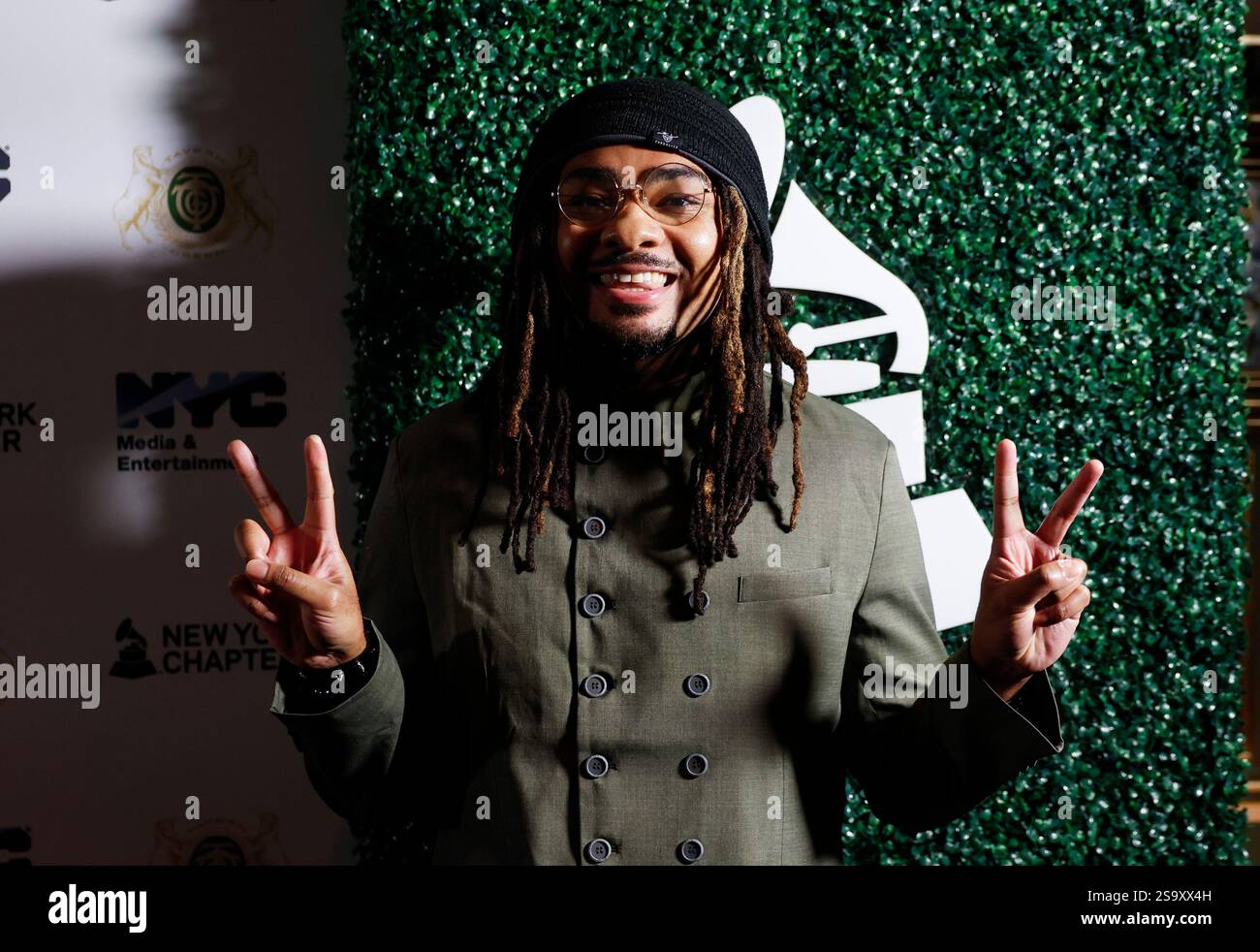 Ricky Persaud Jr. arrives on the red carpet for the Recording Academy ...
