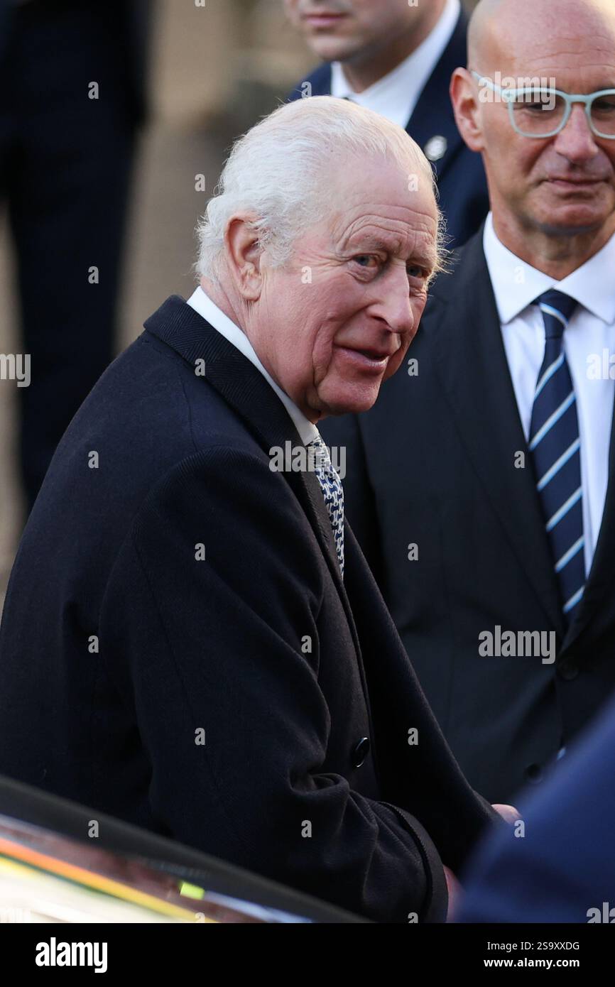 Krakow, Poland. 27th Jan, 2025. King Charles III s' visit to the Jewish ...