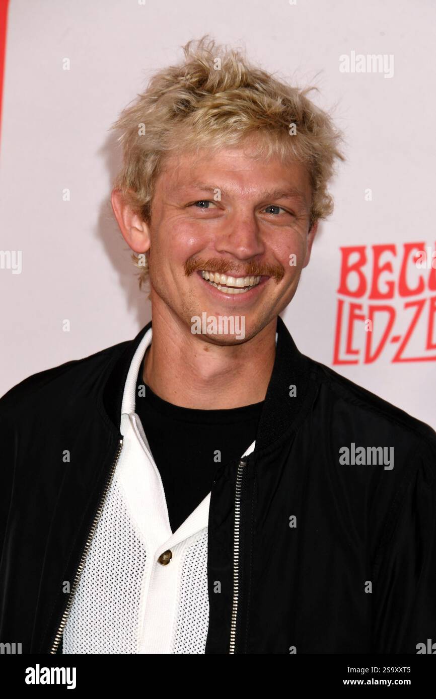 Hollywood, Ca. 27th Jan, 2025. Aric Van Halen at the LA premiere of ...