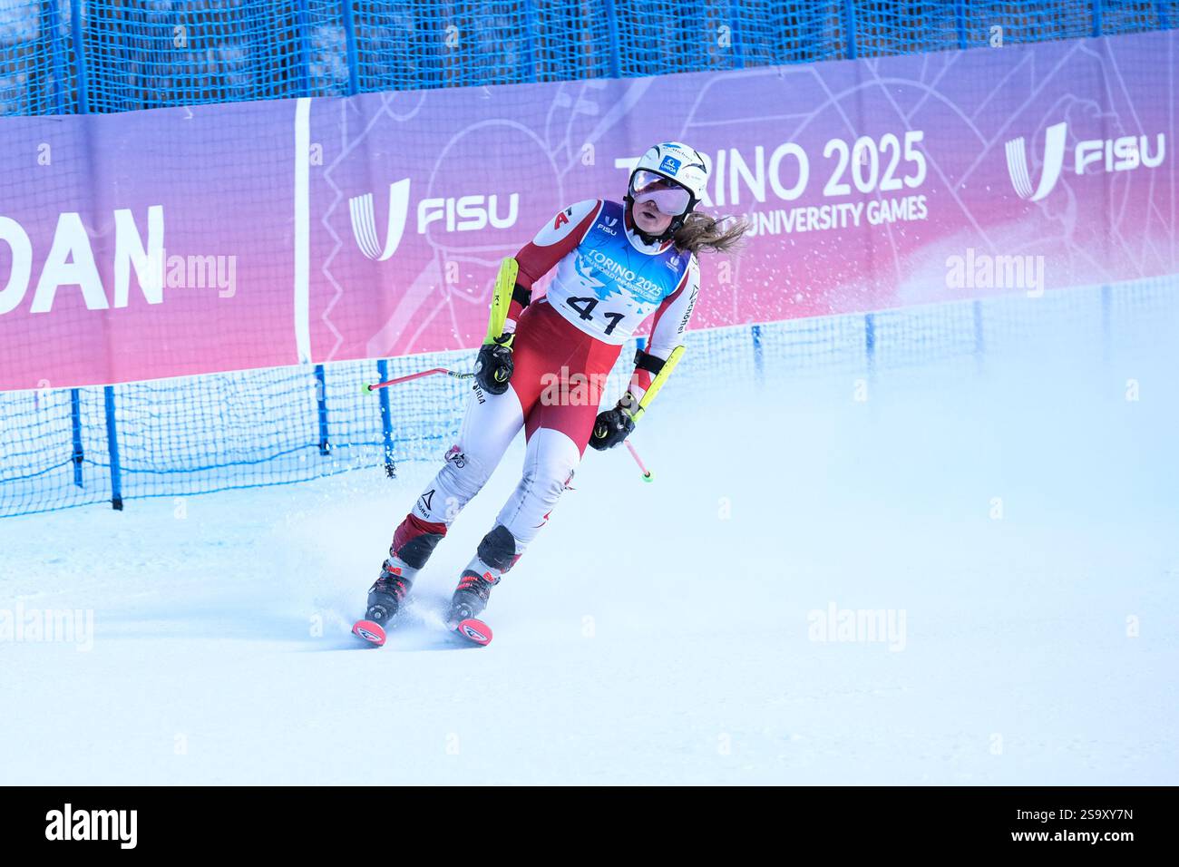 Bardonecchia, Italy. 18th Jan, 2025. Elisa Eder of Austria seen during ...