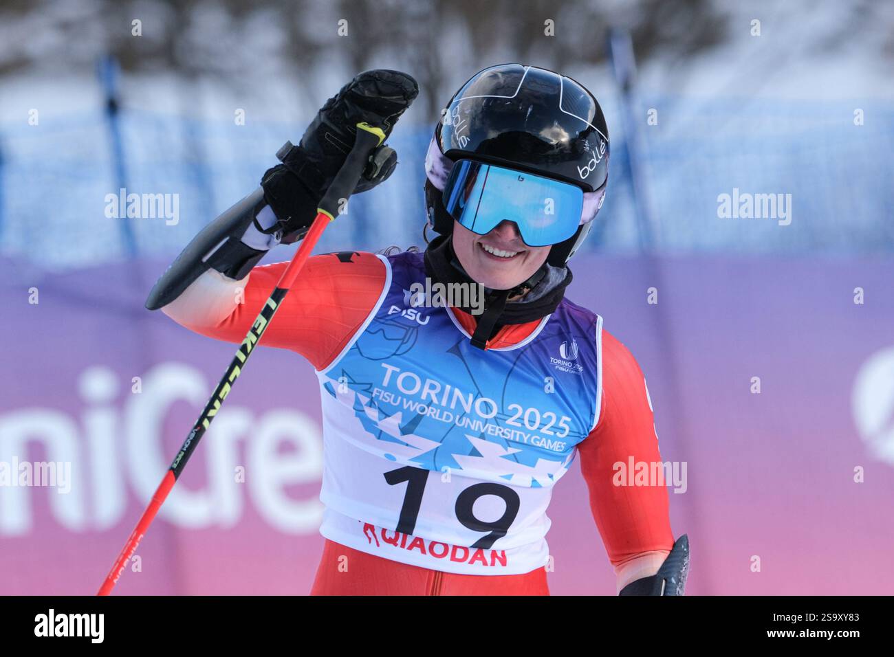 Elise Hitter of Switzerland seen during the FISU Winter World ...