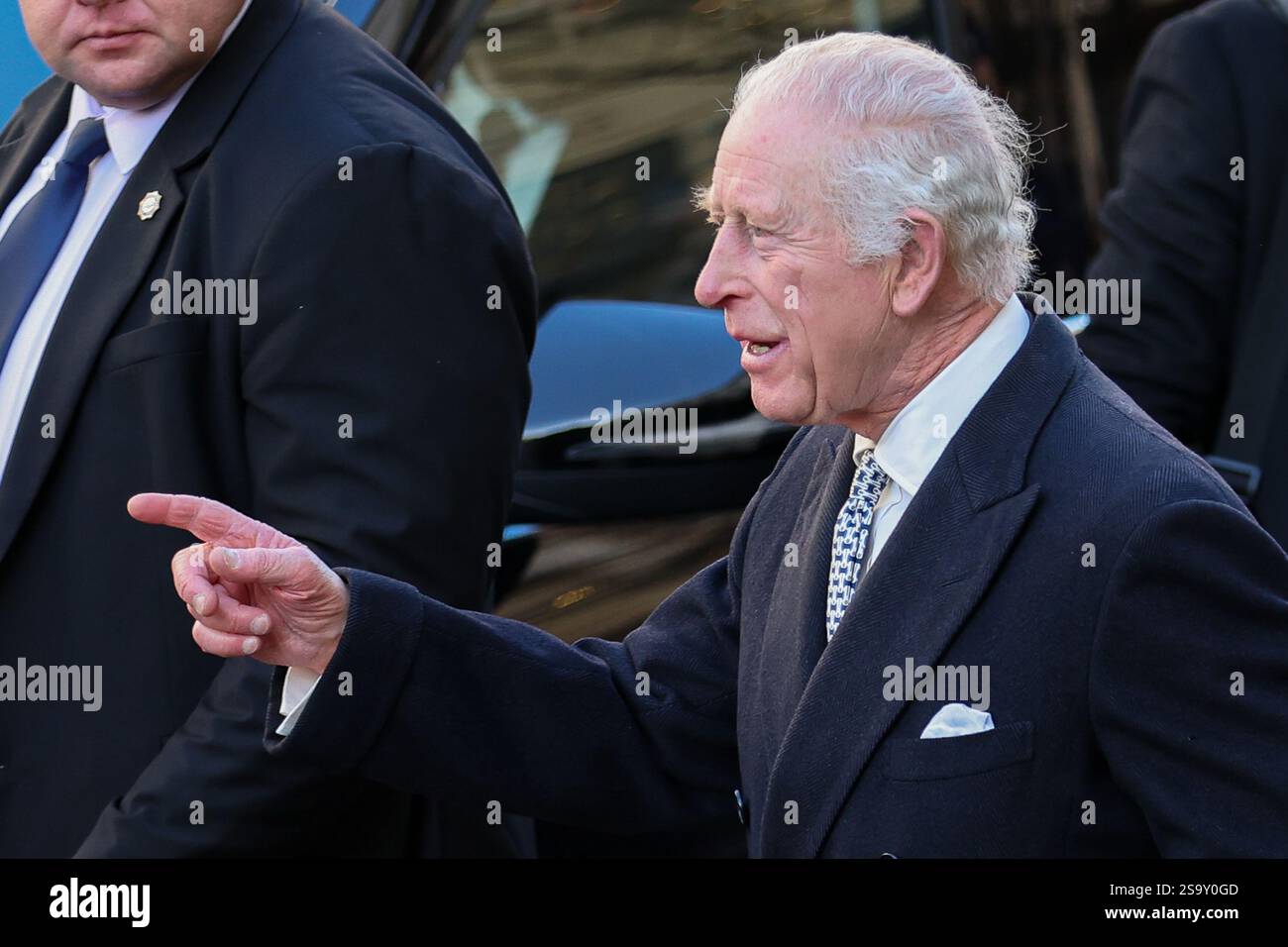 Krakow, Poland. 27th Jan, 2025. King Charles III s' visit to the Jewish ...