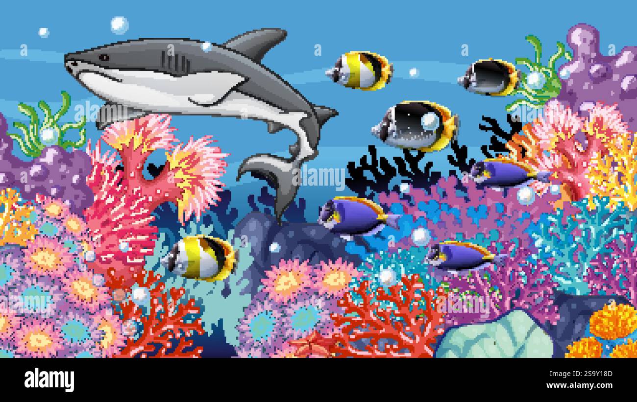 Marine habitats Stock Vector Images - Alamy