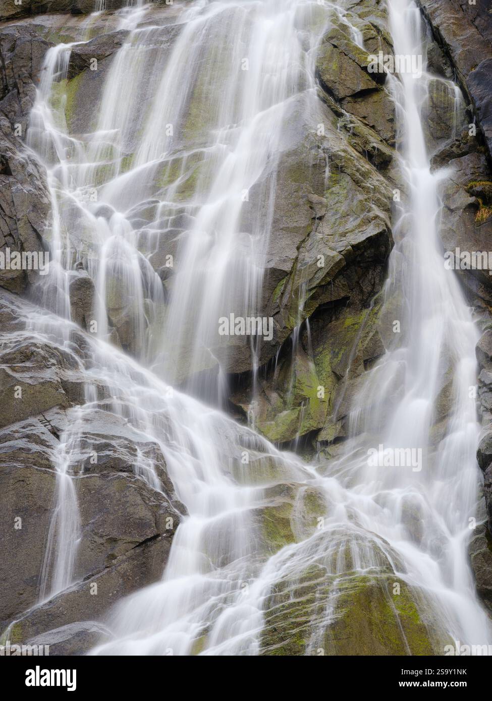 Nardis waterfall (Cascate nardis). Valley Val di Genova in the Parco ...