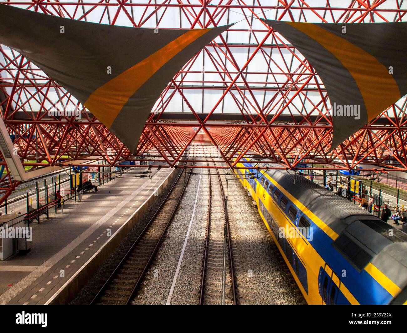 Holland, Netherlands, Zaandam. The main railway station of Zaandam ...
