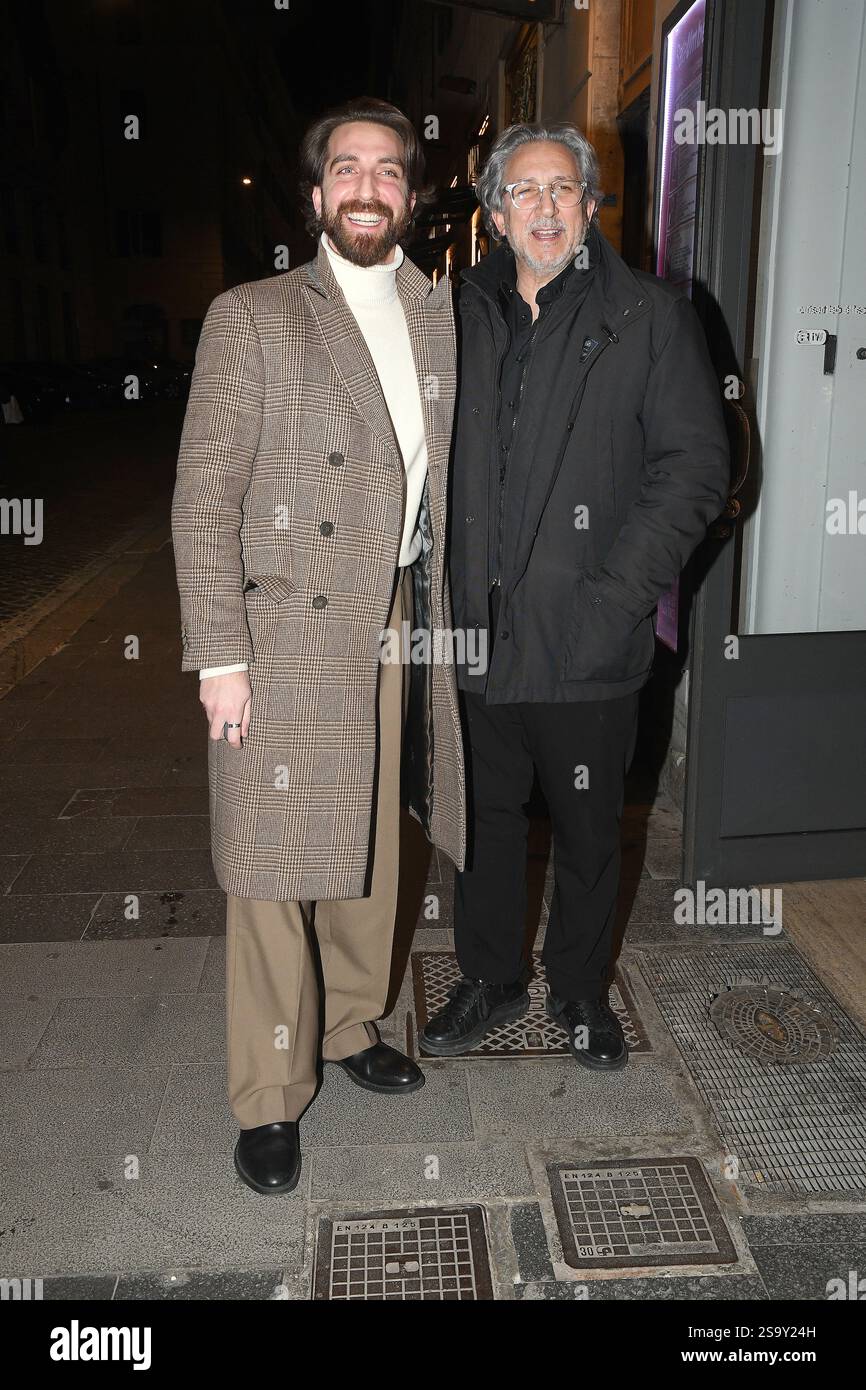 Rome, Italy. 27th Jan, 2025. Rome, Teatro Sala Umberto Before the show ...