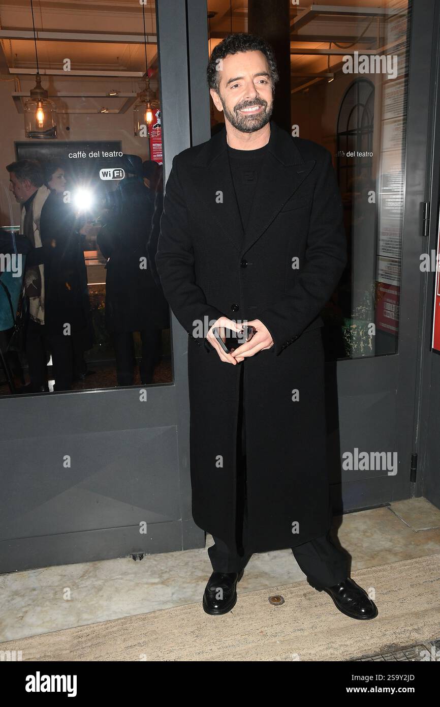 Rome, Italy. 27th Jan, 2025. Rome, Umberto Theatre Before the Show ...