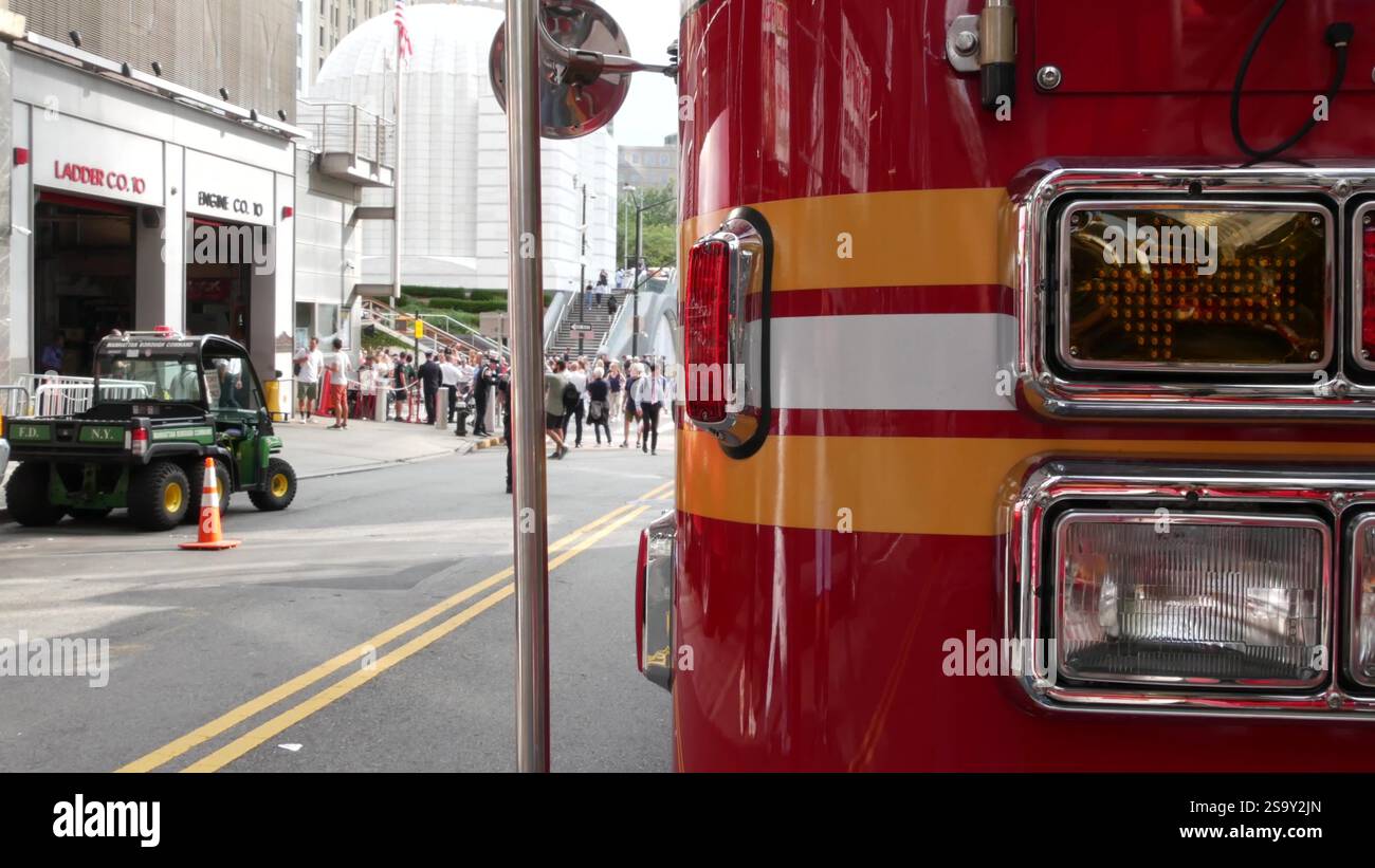 New York City, United States - 11 September 2023: Firefighters ...
