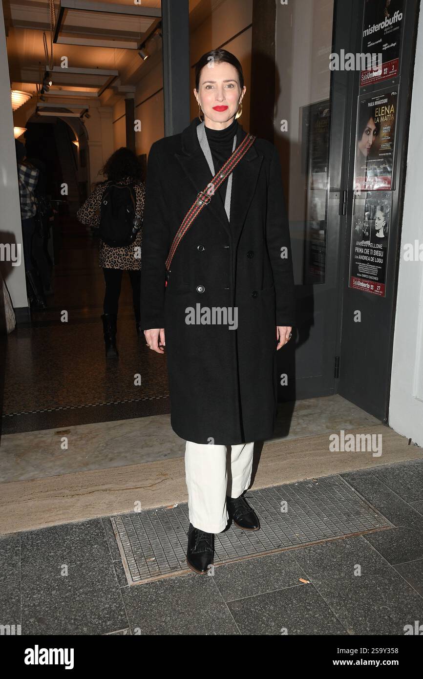 Rome, Italy. 27th Jan, 2025. Rome, Umberto Theatre Before the Show ...