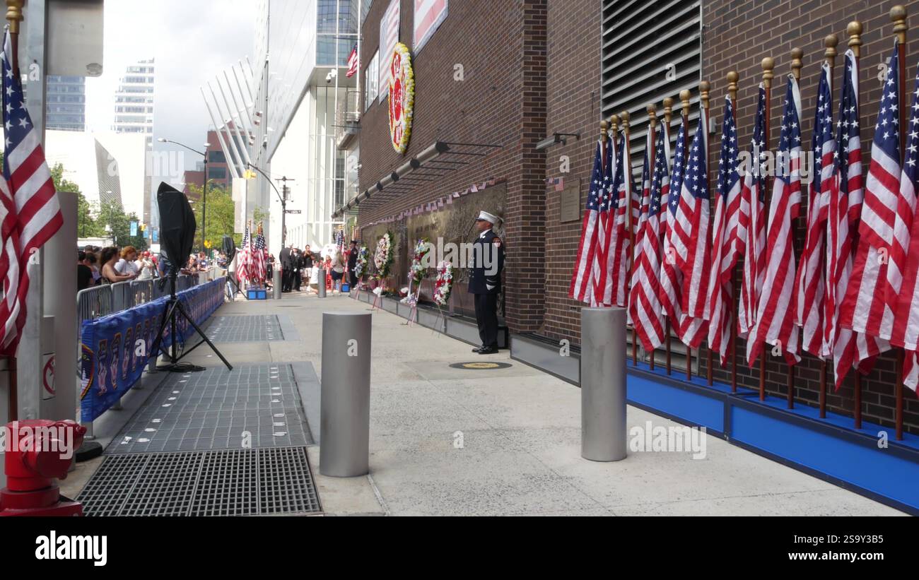 New York City, United States - 11 September 2023: Firefighters ...